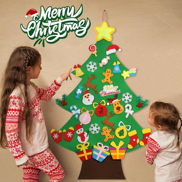 Wall Decor | Felt Christmas Tree Wall Decoration | Poshmark